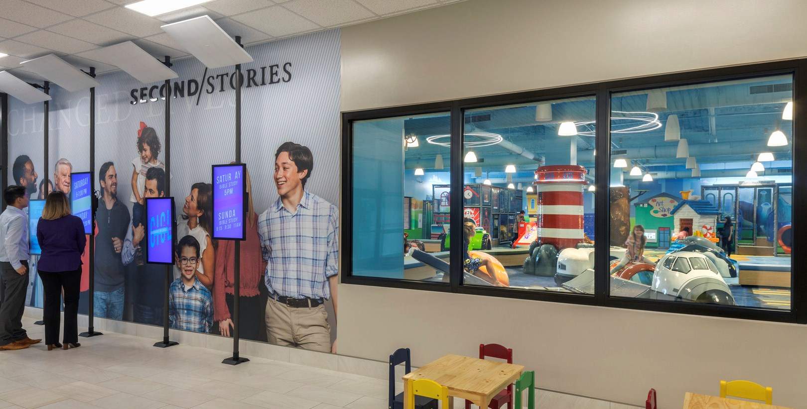 Second Baptist Church, Woodway Campus atrium renovation